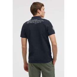 Poloshirt CAMP DAVID, Herren, Gr. 4XL, blau, Piqu&eacute;, Material: 100% Baumwolle, unifarben, regular fit normal, hoch geschlossener Ausschnitt, eingesetzt B&uuml;ndchen, Shirts, aus Baumwolle