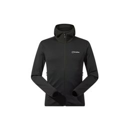 Fleecejacke Berghaus "Berghaus Fleecejacke", Herren, Gr. S, schwarz, schwarz, Obermaterial: 93% Polyester PES. 7% Elasthan EL., regular fit, Rundhals, Jacken Fleecejacke, locker geschnitten