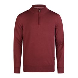 Troyer HECHTER PARIS "HECHTER PARIS FM Pullover", Herren, Gr. L, merlot, Obermaterial: 43% Modal CMD. 39% Baumwolle CO. 18% Polyamid PA., regular fit, Pullover Troyer, Weicher Modal