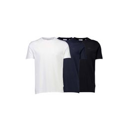 T-Shirt LINDBERGH "T-Shirt Relaxed Fit", Jungen, Gr. S, bl, wh, na, Obermaterial: 100% Baumwolle, unifarben, l&auml;ssig geschnitten, Rundhals, Shirts T-Shirt