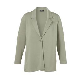 Jackenblazer Via Appia Due "Via Appia Due Jacke", Damen, Gr. 50, salbei, Obermaterial: 49% Viskose CV. 43% Polyester PES. 8% Elasthan EL., relaxed fit, tiefer V-Ausschnitt, Blazer, Gro&szlig;e Gr&ouml;&szlig;en