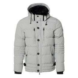 Winterjacke Carisma "Carisma Winterjacke 1191 Winterjacke", Herren, Gr. L, grau, Obermaterial: 100% Polyester PES., regular fit, Rundhals, Jacken Winterjacke, mit Kapuze