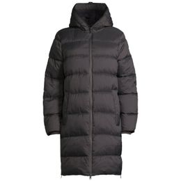 Steppmantel NEW VIEW "Gloria", Damen, Gr. L, dunkelgrau, Obermaterial: 100% Polyester PES., regular fit, M&auml;ntel Steppmantel, mit Kapuze