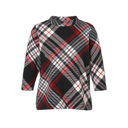Sweatshirt Via Appia Due "Via Appia Due Sweatshirt", Damen, Gr. 44, bunt (schwarz multicolor), Obermaterial: 61% Viskose CV. 23% Polyamid PA. 16% Elasthan EL., regular fit, Sweatshirts Sweatshirt, Gro&szlig;e Gr&ouml;&szlig;en