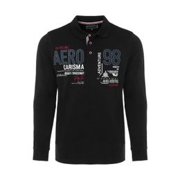 T-Shirt Carisma "Carisma Longsleeve", Herren, Gr. L, schwarz, Obermaterial: 100% Baumwolle CO., regular fit, Shirts T-Shirt, Premium Langarmpolo