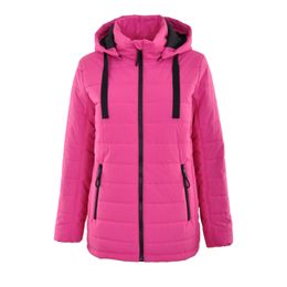 Steppjacke NAVIGAZIONE "NAVIGAZIONE Jacke", Damen, Gr. 38, fuchsia, Obermaterial: 100% Polyester PES. Futter: 100% Polyester PES., relaxed fit, ohne Ausschnitt, Jacken Steppjacke, mit trendiger Steppung
