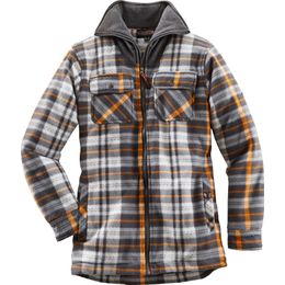 Kurzarmhemd TERRAX WORKWEAR "Thermohemd", Herren, Gr. L, US, grau (dunkelgrau, schwarz), Obermaterial: 100% Polyester PES., Hemden