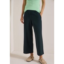 Stoffhose Cecil, Damen, Gr. L, L&auml;nge 26, palm breeze gr&uuml;n, Stoff, 73% Viskose, 25% Polyester, 2% Elasthan, unifarben, loose fit 7/8-L&auml;nge, Hosen Stoffhose, High Waist