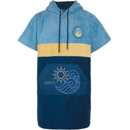 Wave Hawaii AirLite Pukalani Unisex Poncho blau XXL - Damenshirts, -blusen & -pullover