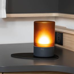 Silwy Magnet-Windlicht mit Nano-Gel-Platzset 1 Watt cognac - Akku Campinglampen