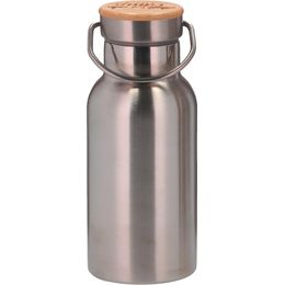 Camplife Edelstahl Isolierflasche mit Bambusdeckel 350 ml - Isolierflaschen & Isobeh&auml;lter