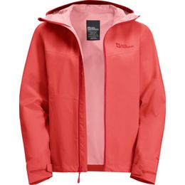 Jack Wolfskin Highest Peak 3 Layer Hardshell Regenjacke rot S - Damenjacken