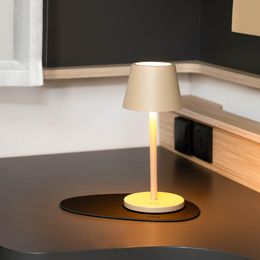 Silwy Magnet-Leuchte Tischleuchte mit Metall-Nano-Gel-Platzset 20 cm sand - Tischleuchten