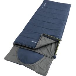 Outwell Contour Lux Deep Blue DeckenSchlafsack wendbar 220 cm Rei&szlig;verschluss rechts - Schlafs&auml;cke