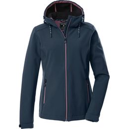 Killtec KOW 8 Damen Softshelljacke mit Kapuze dunkelblau 50 - Damenjacken
