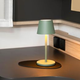 Silwy Magnet-Leuchte Tischleuchte mit Metall-Nano-Gel-Platzset 20 cm sage - Tischleuchten