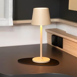 Silwy Magnet-Leuchte Tischleuchte mit Metall-Nano-Gel-Platzset 25 cm sand - Tischleuchten