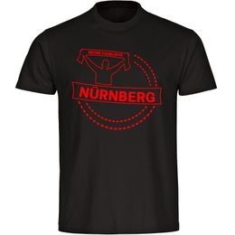 multifanshop Kinder T-Shirt - N&uuml;rnberg - Meine Fankurve - Druck rot - Kind