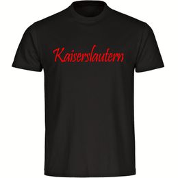 multifanshop Kinder T-Shirt - Kaiserslautern - Schriftzug - Druck rot - Kind