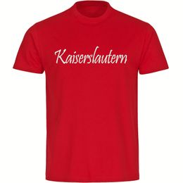 multifanshop Kinder T-Shirt - Kaiserslautern - Schriftzug - Druck wei&szlig; - Kind