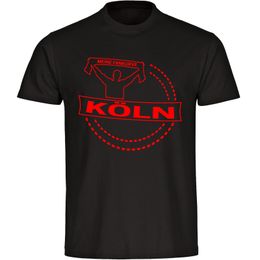 multifanshop Kinder T-Shirt - K&ouml;ln - Meine Fankurve - Druck rot - Kind