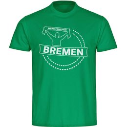 multifanshop Kinder T-Shirt - Bremen - Meine Fankurve - Druck wei&szlig; - Kind