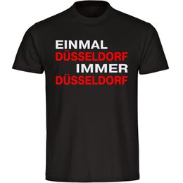 multifanshop Kinder T-Shirt - D&uuml;sseldorf - Einmal Immer - Druck rot - Kind