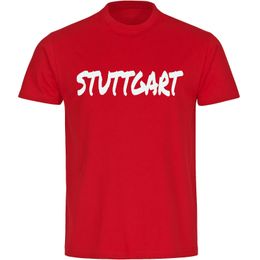 multifanshop Kinder T-Shirt - Stuttgart - Textmarker - Druck wei&szlig; - Kind