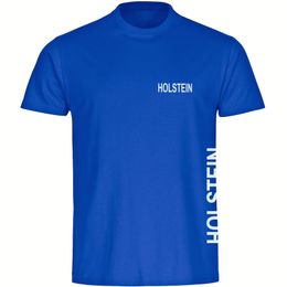 multifanshop Kinder T-Shirt - Holstein - Brust & Seite - Druck wei&szlig; - Kind