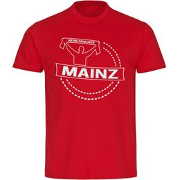 multifanshop Kinder T-Shirt - Mainz - Meine Fankurve - Druck wei&szlig; - Kind