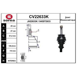 EAI Gelenksatz, Antriebswelle cv22633k