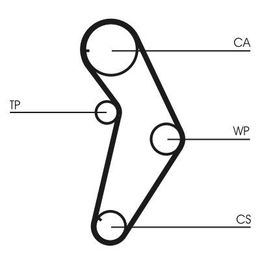 CONTINENTAL CTAM Wasserpumpe + Zahnriemensatz ct927wp1 f&uuml;r LANCIA Fiat