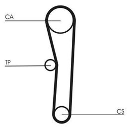 CONTINENTAL CTAM Zahnriemensatz ct1008k1 f&uuml;r MITSUBISHI