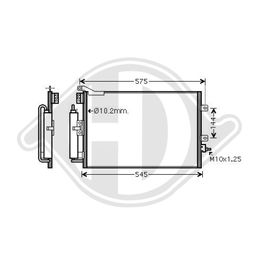 DIEDERICHS Kondensator, Klimaanlage dcc1765 f&uuml;r RENAULT