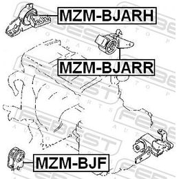 FEBEST Lagerung, Motor mzmbjarr hinten f&uuml;r MAZDA