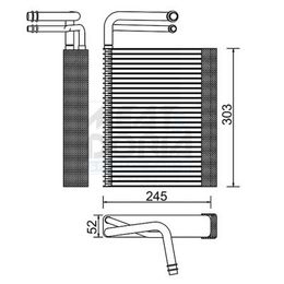 MEAT & DORIA MEAT & DORIA Verdampfer, Klimaanlage 997079 f&uuml;r ALPINA