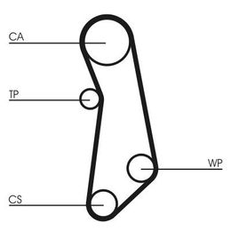 CONTINENTAL CTAM Zahnriemensatz ct1114k1 f&uuml;r Fiat