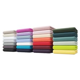 Spannbettlaken OTTO HOME "BLACKBERRY in BASIC und PREMIUM Qualit&auml;t, 100% Baumwolle", schwarz, B:90cm L:200cm, Jersey (110 g/m&sup2;), Obermaterial: 100% Baumwolle, Bettlaken, Spannbettlaken, f&uuml;r hohe Matratzen bis 28 cm, Bettlaken, Spannbetttuch, pflegeleicht, Topseller
