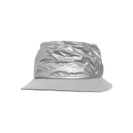 Sonnenhut Flexfit "Flexfit Bucket Hat Crinkled Paper Bucket Hat", Damen, Gr. onesize, silber, 50% Polyethylen, 50% Polyurethan, H&uuml;te