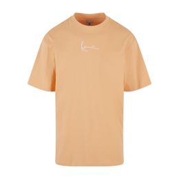 T-Shirt Karl Kani "Karl Kani Herren", Jungen, Gr. S, beige (apricot), 100% Baumwolle, relaxed fit, Rundhals, Shirts T-Shirt