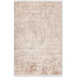 Sch&ouml;ner Wohnen Kollektion Teppich "Glory 251", gitter beige, B:160cm H:0,7mm L:230cm, Acryl, Viskose, SCH&Ouml;NER WOHNEN-KOLLEKTION, Teppiche, Teppich, Indoor, Oeko-Tex