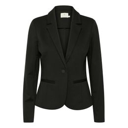 Blusenblazer Kaffe "Blazer KAjenny", Damen, Gr. XXL, schwarz (schwarz deep), Obermaterial: 76% Polyester PES. 20% Viskose CV. 4% Elasthan EL., Blazer Blusenblazer