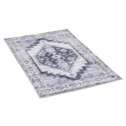 Badematte Tom Tailor HOME "Oriental Bath FIVE", grau, H:7mm, Polyester, Badematten, Badematte, Badteppich, Orient-Optik, Vintage Design, waschbar