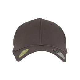 Flex Cap Flexfit "Flexfit Accessoires Flexfit 110 Organic Cap", Gr. onesize, braun (schwarzgrau), 98% Baumwolle (Bio), 2% Elasthan, unifarben, Caps