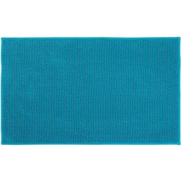 G&ouml;zze Badematte G&Ouml;ZZE "Chenille" Gr. 2, blau (lagune), H:15mm, Polyester, Badematten, Badematte, Badteppich, Uni Farben, besonders weich durch Microfaser, waschbar