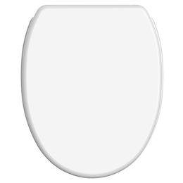 WC-Sitz Sanilo "Basic mit Absenkautomatik, viele sch&ouml;ne Toilettensitze", wei&szlig;, B:37,7cm L:47cm, MDF - Mitteldichte Holzfaserplatte, WC-Sitze, Premium Toilettendeckel, moderner Klodeckel, leichte Montage