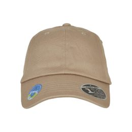 Flex Cap Flexfit "Flexfit Accessoires Eco Washing 110 Unstructered Alpha Cap", Gr. onesize, khaki, 98% Baumwolle, 2% Elasthan, unifarben, Caps