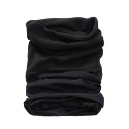 Halstuch Brandit "Brandit Unisex Multifunktionstuch Fleece", Damen, Gr. onesize, schwarz, Polyester, unifarben, Modet&uuml;cher