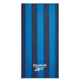 Sporthandtuch Reebok, blau (navy blau), B:40cm L:80cm, Frotteevelours, Obermaterial: 100% Polyester, Handt&uuml;cher, aus Frotteevelours