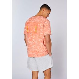 T-Shirt Chiemsee, Jungen, Gr. M (48/50), melon, 100% Baumwolle, Rundhals, Shirts T-Shirt